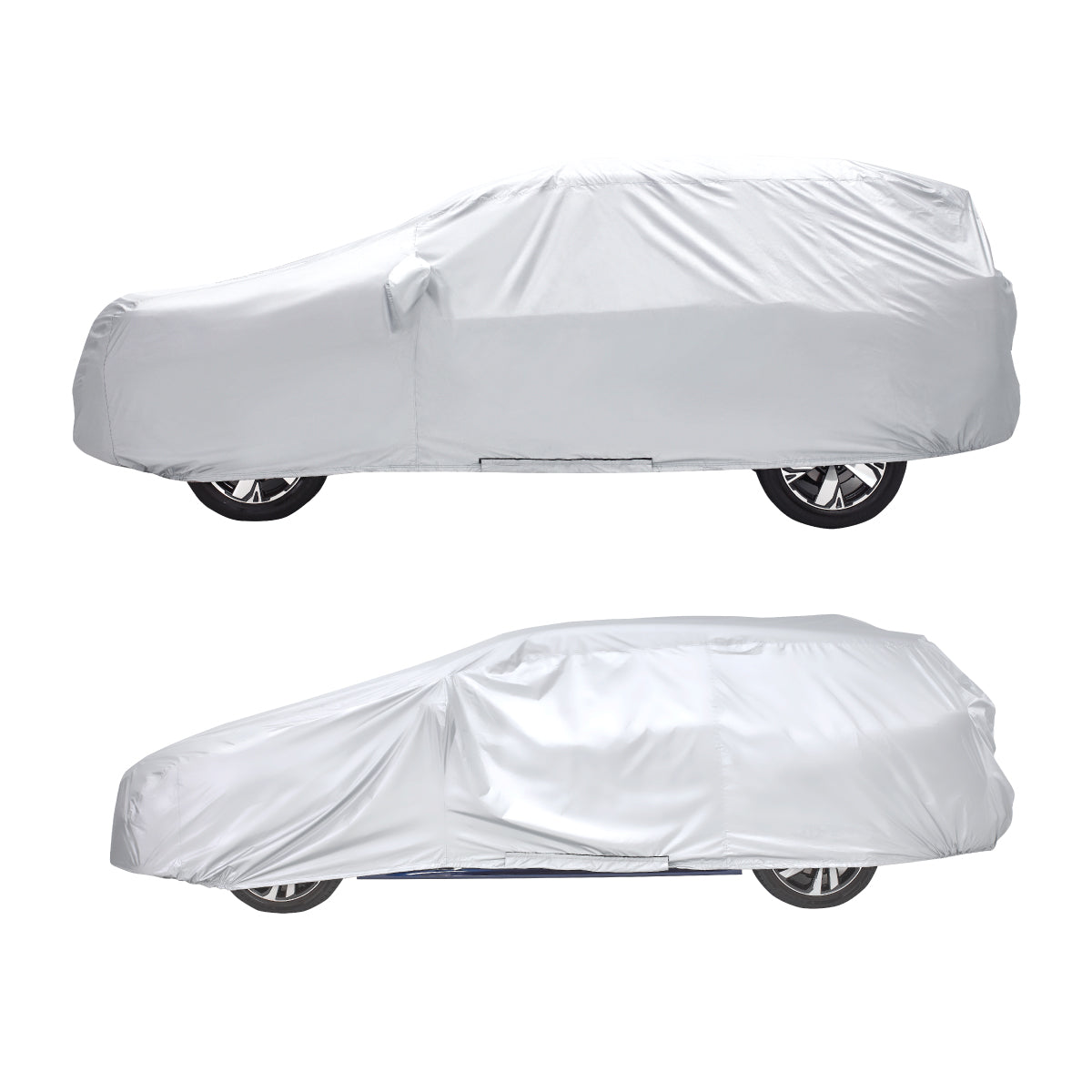 SILVER CAR COVER – SEDAN & WAGON & SUV – 3D Mats USA
