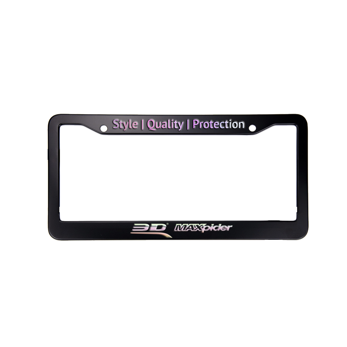 3D MAXpider License Plate Frame - Holographic – 3D Mats USA